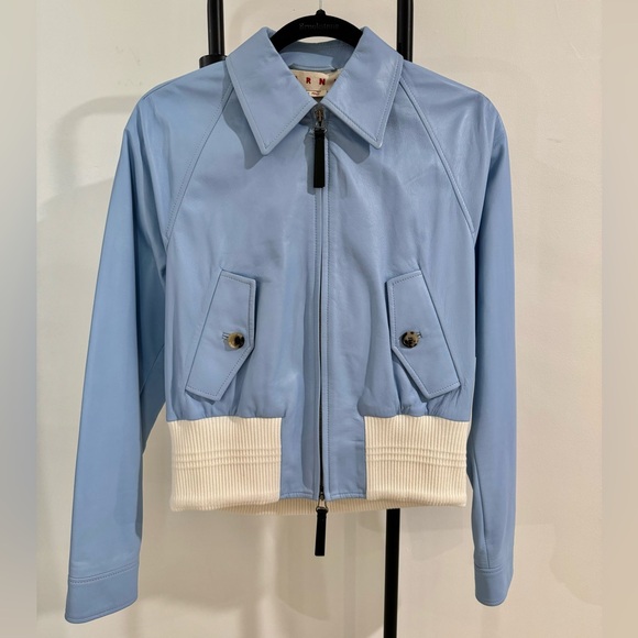 Marni | Jackets & Coats | Marni Leather Jacket | Poshmark